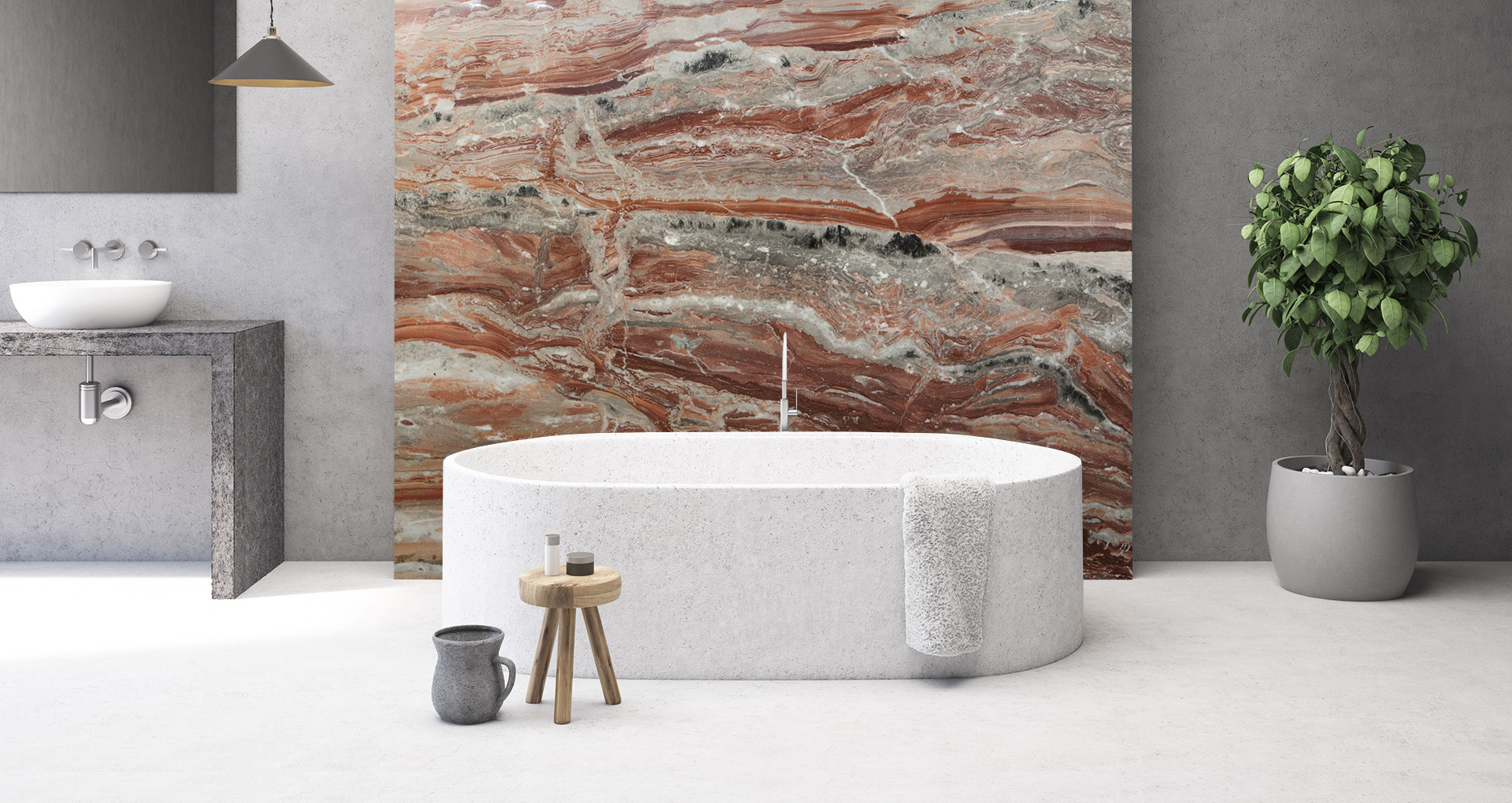 Arabescato Orobico Rosso_o44r_ - Marmi Orobici Graniti