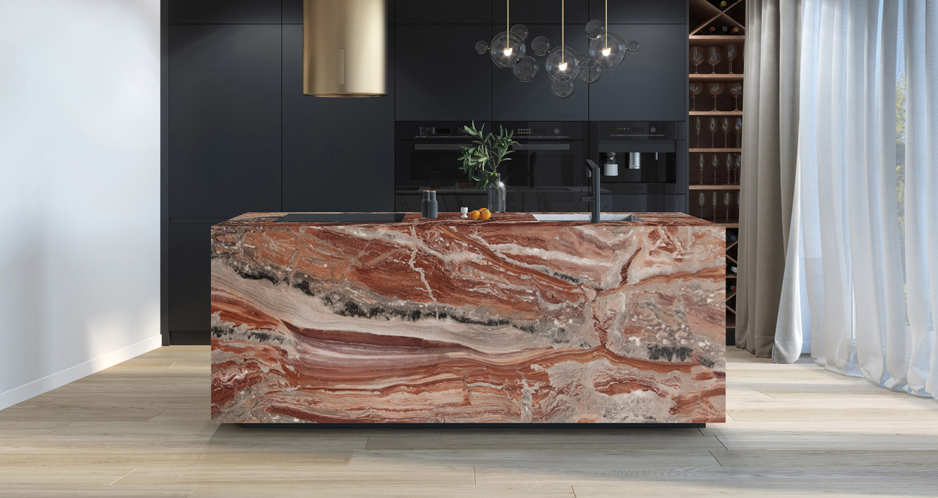 arabescato orobico rosso_awno - Marmi Orobici Graniti